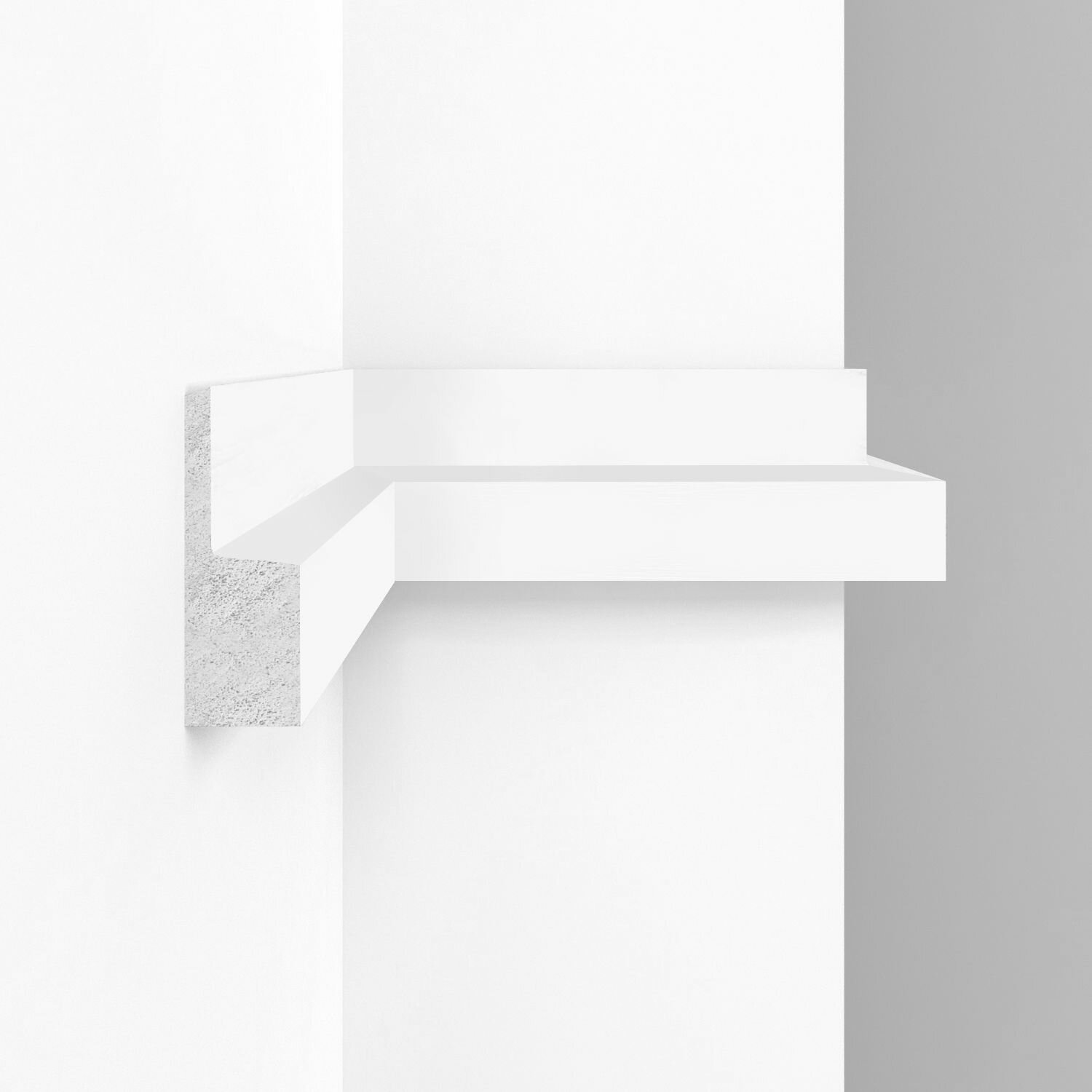 Молдинг D305-115 для стен, на потолок, декоративный плинтус, Decomaster 7 шт, 61х21х2000 мм