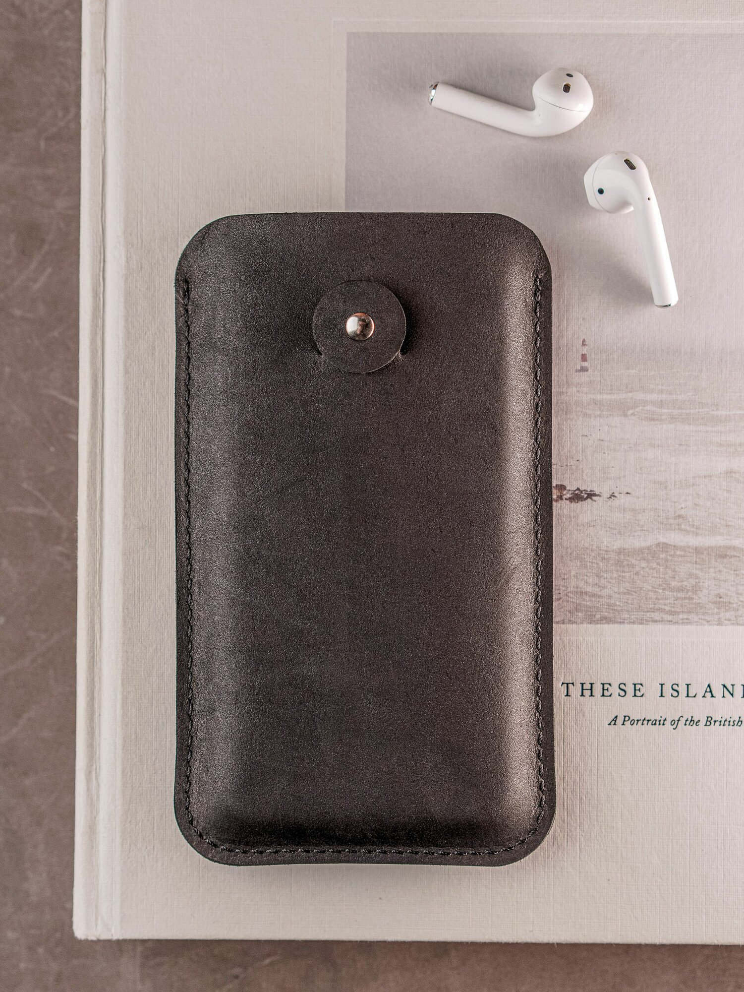 Кожаный чехол для телефона/Футляр для сматрфона из натуральной кожи