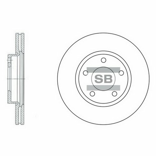 Диск тормозной Hi-Q SD4401 для Mazda 3, 5