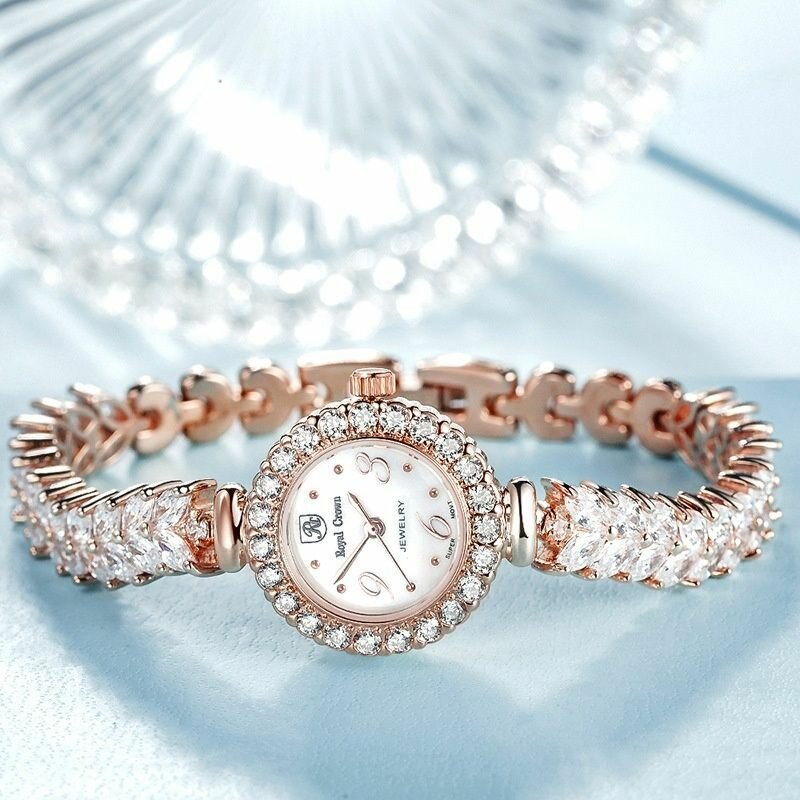 Королевская корона Браслет Royal Crown часы с русалкой Gypsophila Модные женские часы с бриллиантами