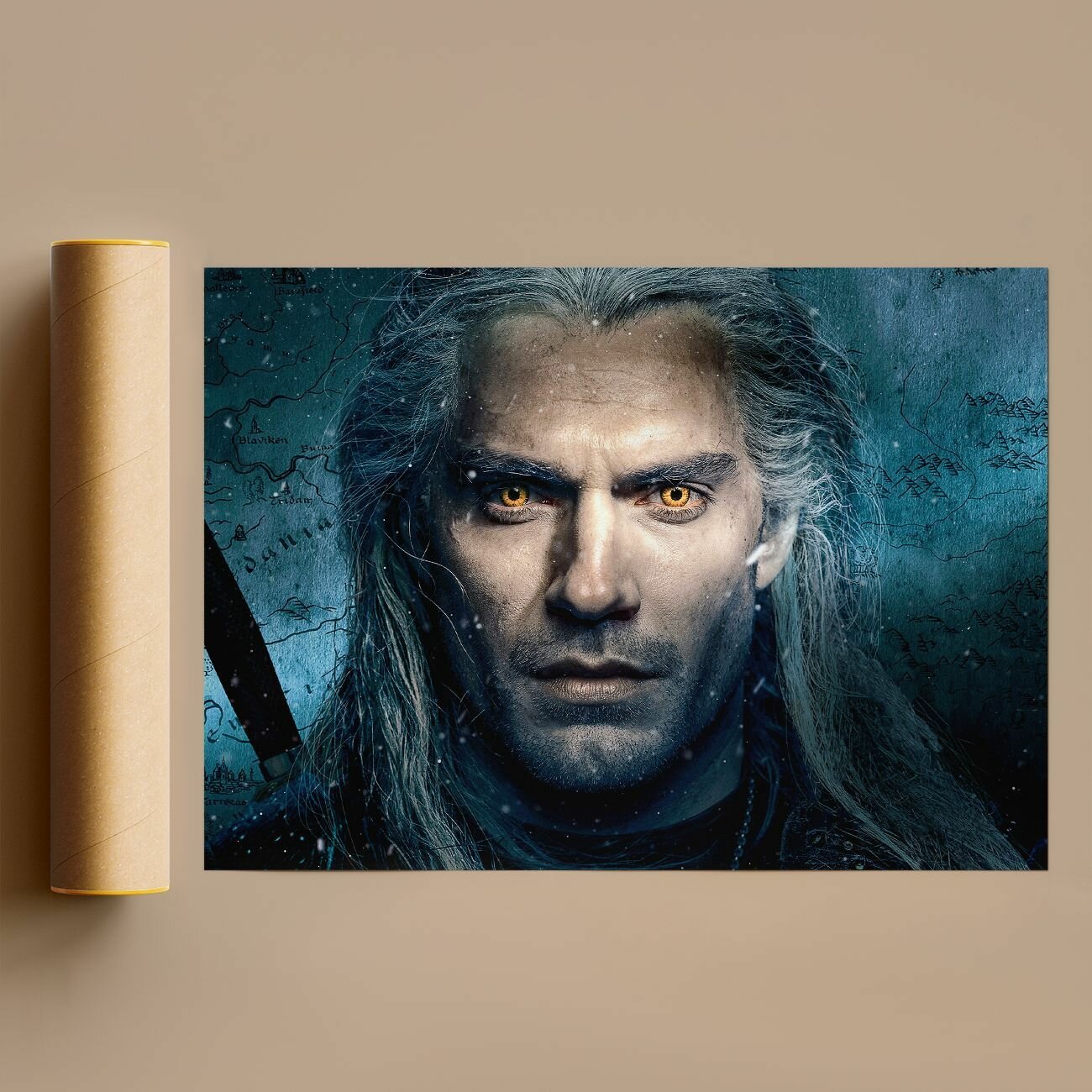 Постер Ведьмак 30х40 см без рамы/The Witcher, Геральт/ Плакат для интерьера, в подарок