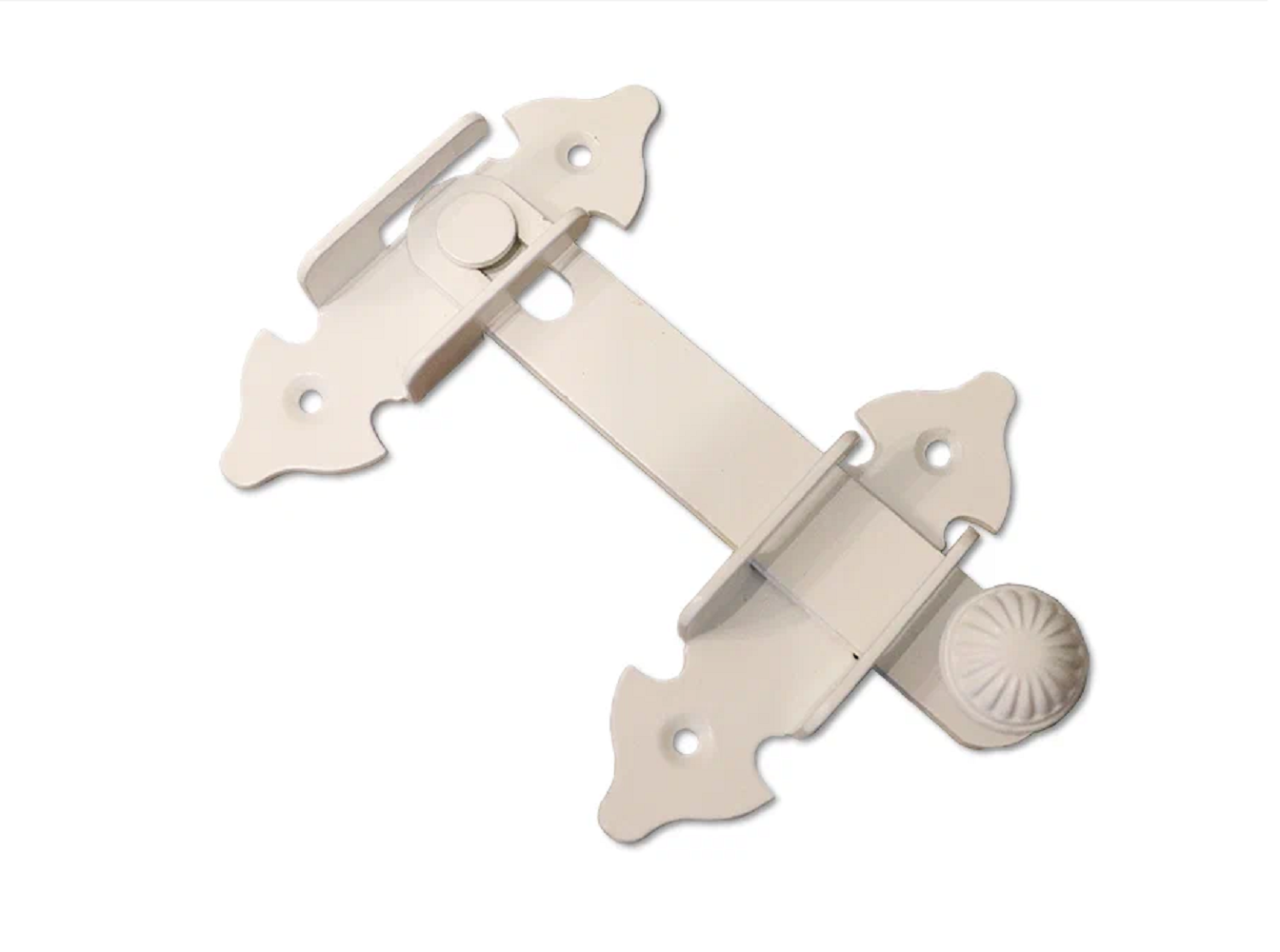 Щеколда малая НОЭЗ ЩМ-120-SL, дверная, накладная, белый матовый