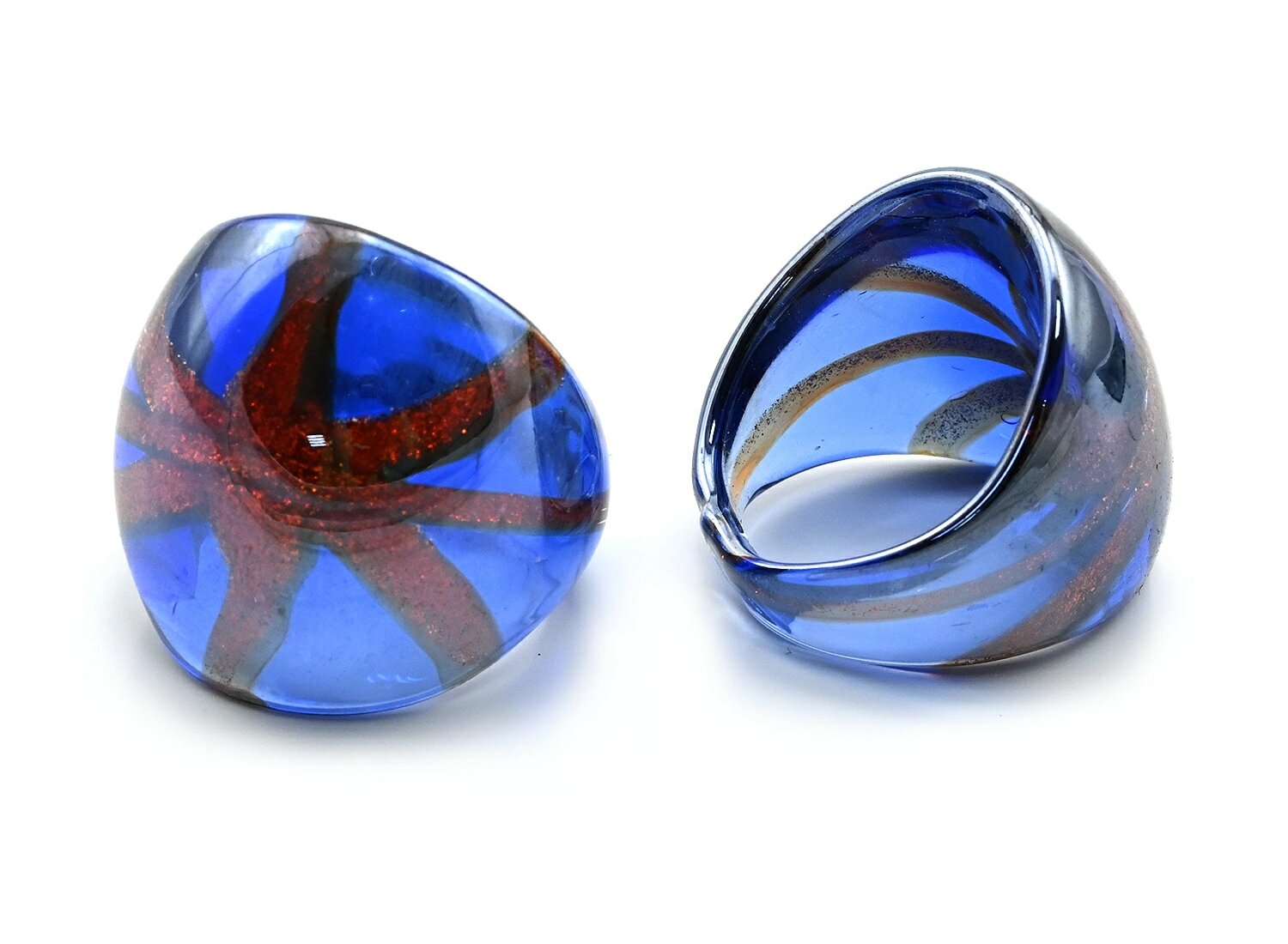 Кольцо, муранское стекло