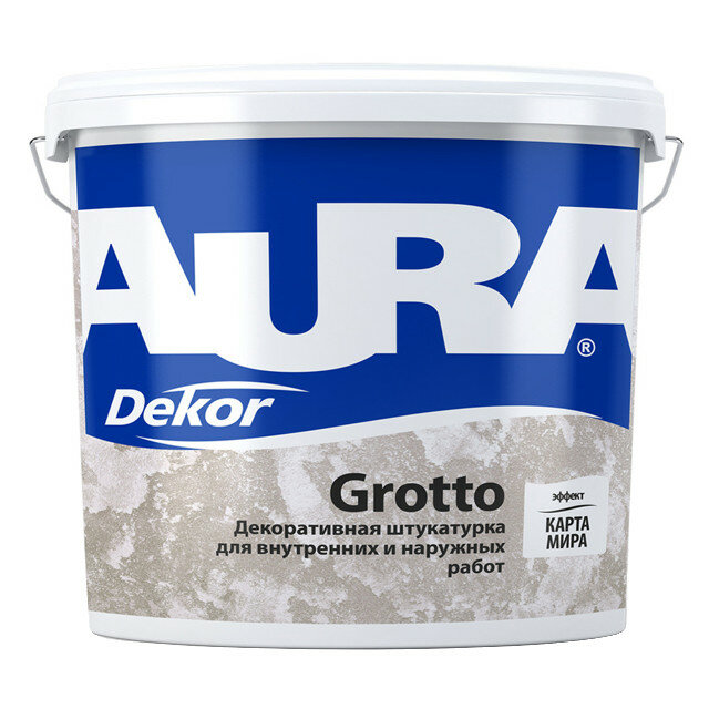 Декоративная Штукатурка Aura Decor Grotto штукатурка декоративная (15 кг) / Аура.