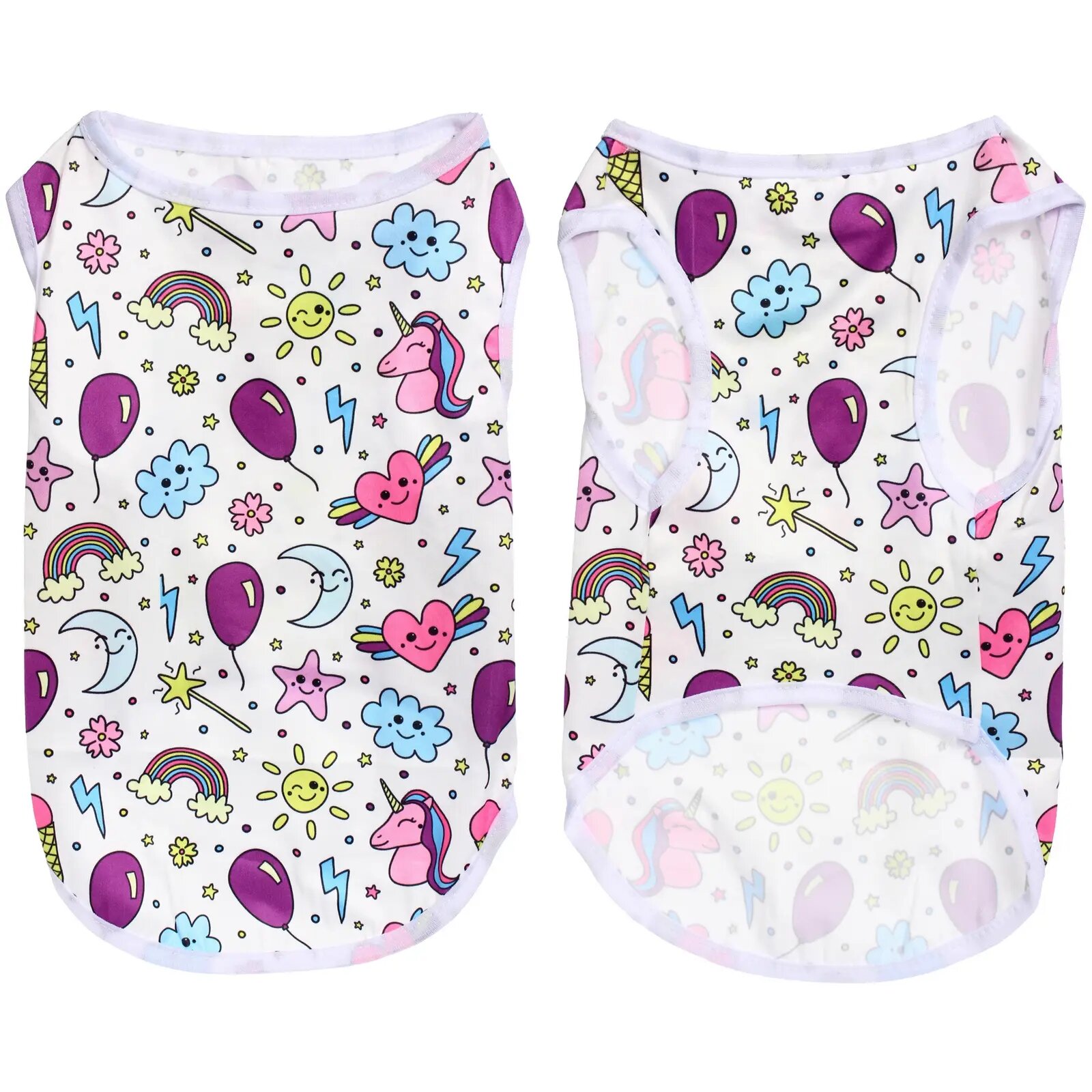 Майка для собак мелких пород «БРО на стиле», яркая радуга, размер L, 33см