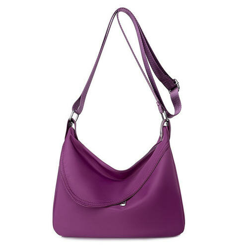 Новый дизайн - дама чистого цвета, одноплечая сумка, роскошный дизайнер, дамская сумка, дамская сумка высокого качества, наклонная сумка Bolso Mujer (фиолетовый)