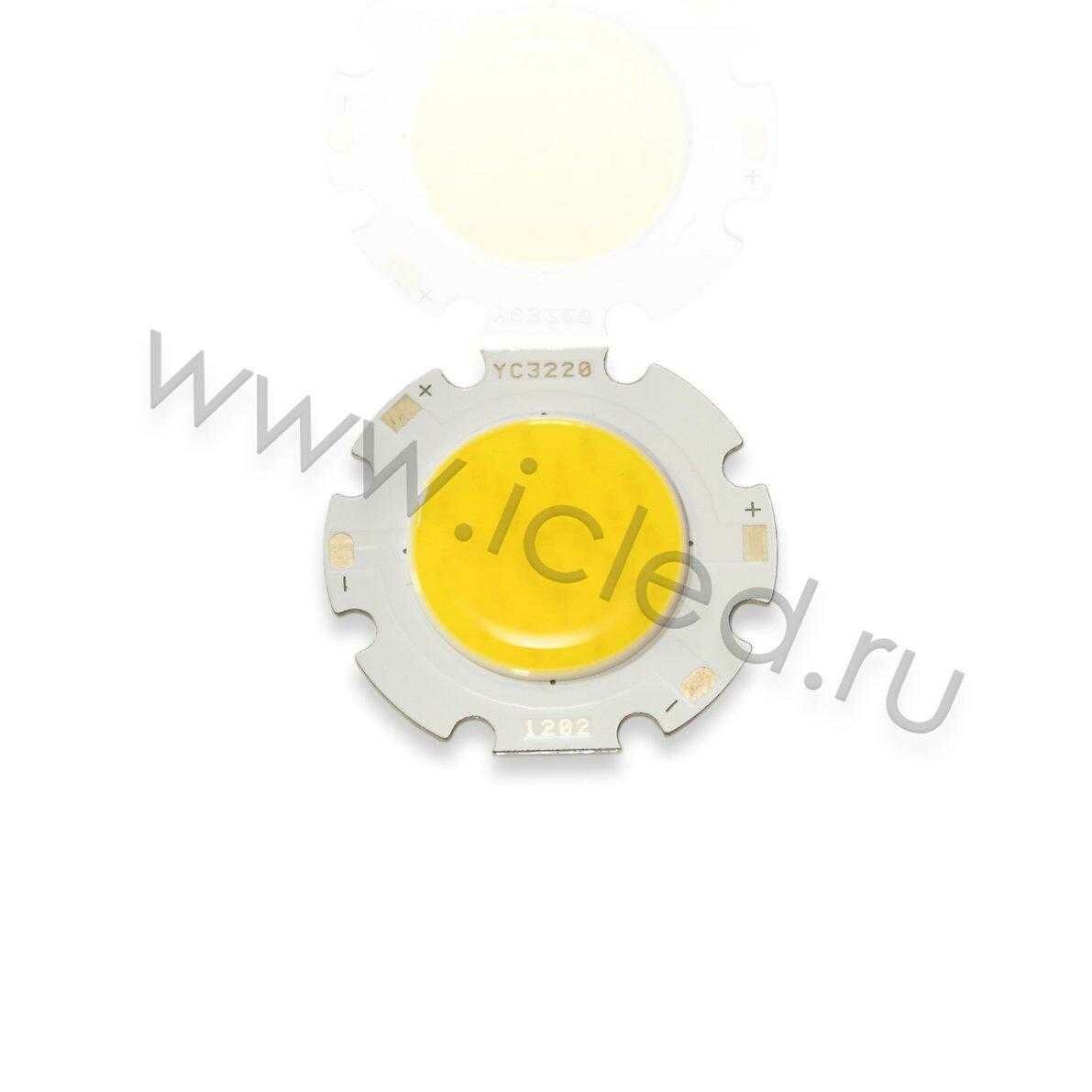 Светодиодная COB матрица YC3220 W16 (33-38V, 10W, 300mA, day white)