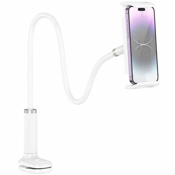 Держатель настольный Hoco HD10 White для устройств от 4,5 до 13 дюймов, регулируемый - белый