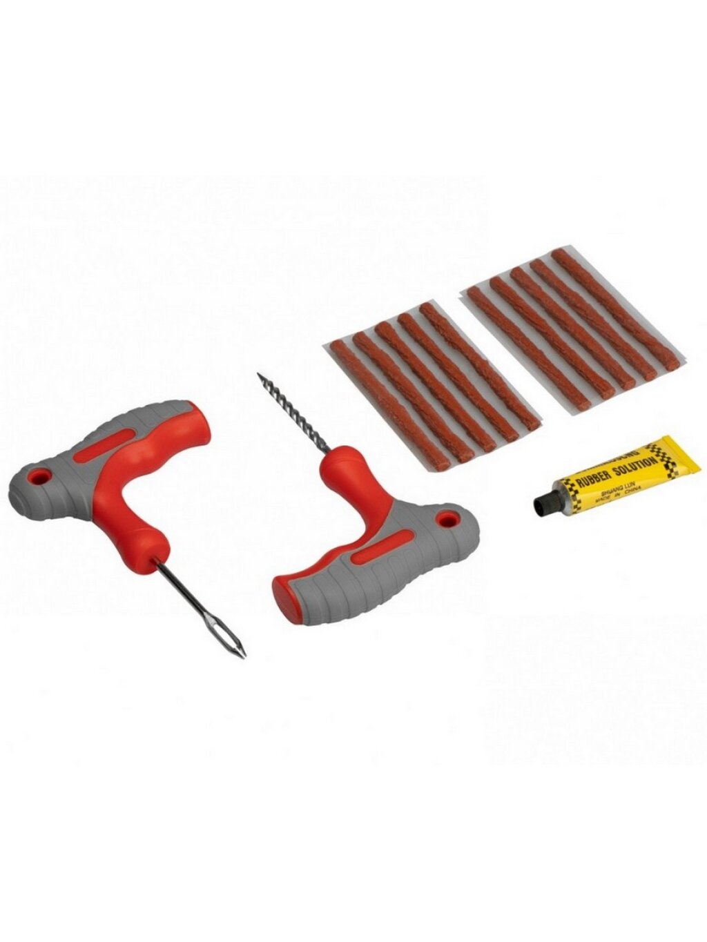 Набор для ремонта бескамерных шин "LECAR" (пластиковый бокс)