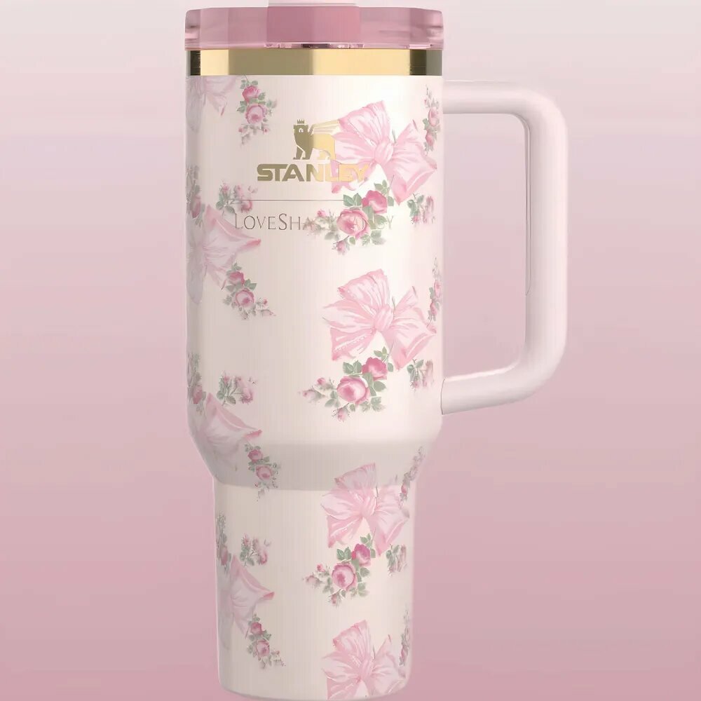 Изолированный стакан из нержавеющей стали с соломинкой, 1,18 л