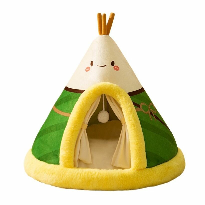 Наполнитель для кошачьих туалетов Green Zongzi pets сохраняет тепло и утолщает треугольную палатку L