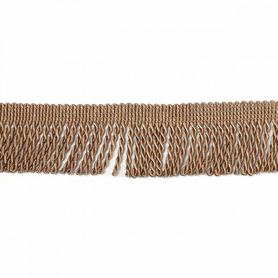 Бахрома 0390-0910 цв.6458 шир. 62мм цв. темн. бежевый уп.10м