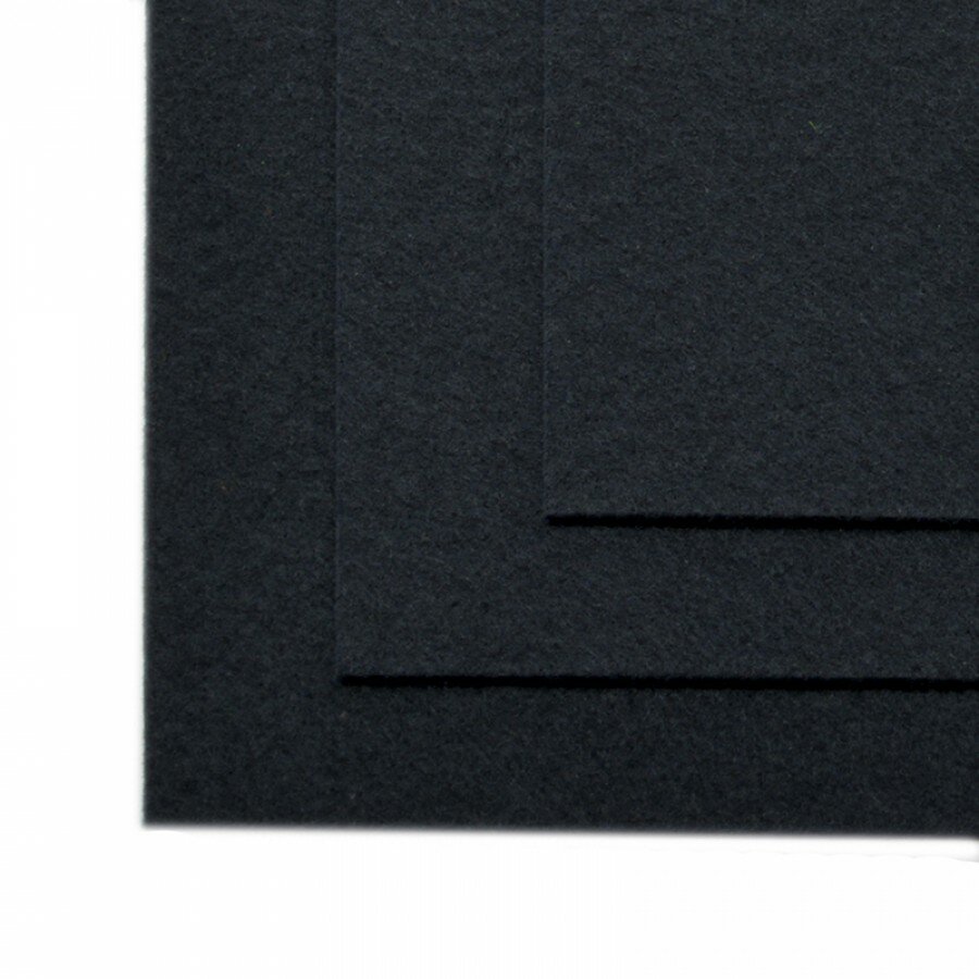 Фетр листовой жесткий IDEAL 1мм 20х30см FLT-H1 уп.10 листов цв.655 иссиня черный
