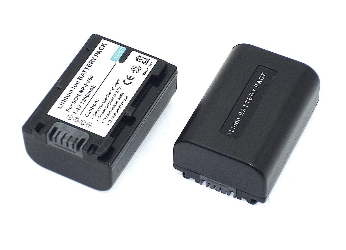 Аккумулятор NP-FV50 для видеокамеры Sony DCR-DVD , 7,4V 1200mAh