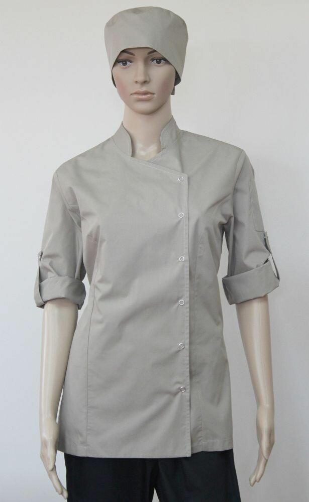 Китель поварской женский бежевый, спецодежда женская