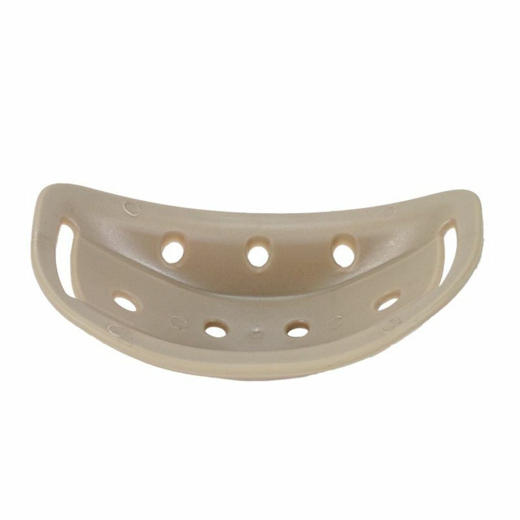 (1 шт.) Подставка для подбородка ретро-шлема, увеличенная и утолщенная подставка из экологически чистого силикона-темно-белый