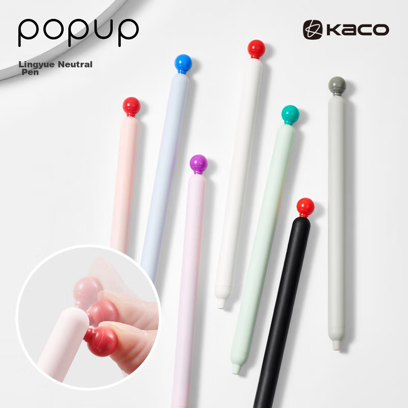 KACO POPUP Serenity Gel Pen, Pink Green 0.5 Black (Single)