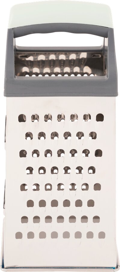 Терка HOMECLUB Ordinario, 4-х гранная, 23x10x7,6см, нержавеющая сталь, пластик