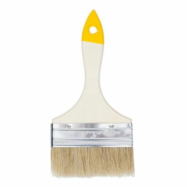 Малярная кисть Korvus "Хобби", плоская, 100 мм, белая (0101940)