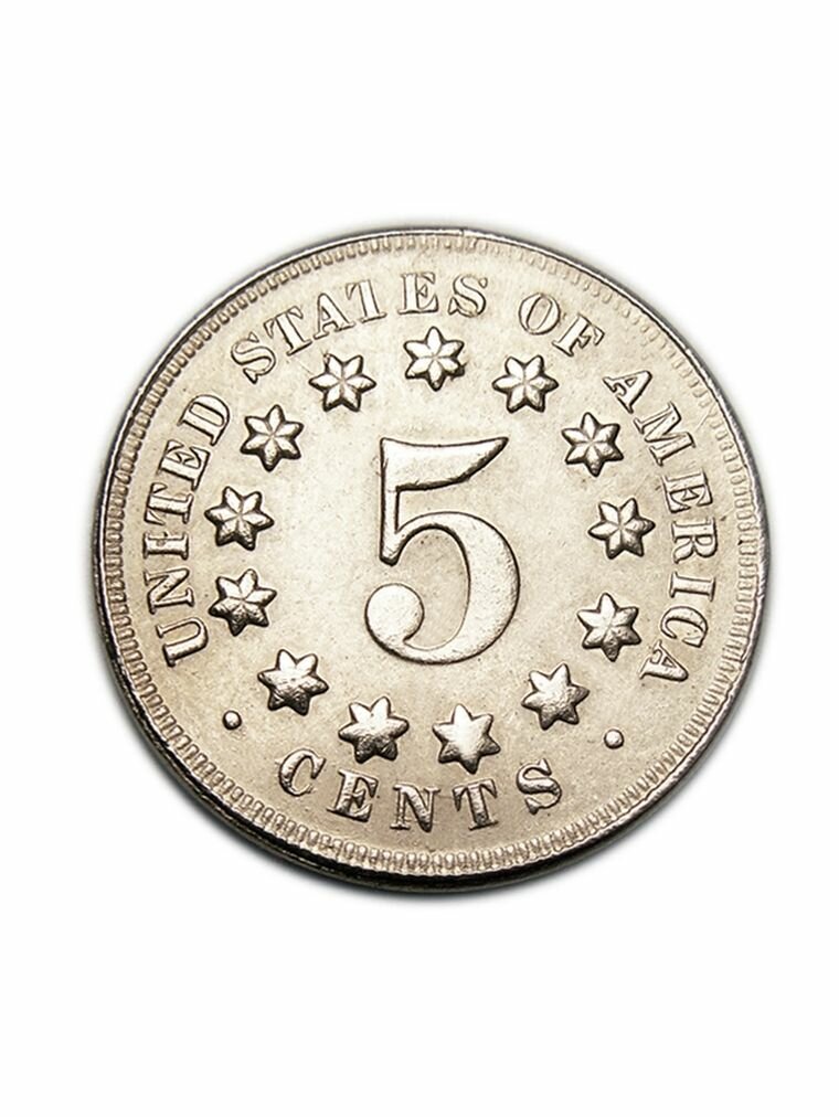 5 центов 1873 года монета США сувенирная копия монеты, нумизматика, деньги для коллекции