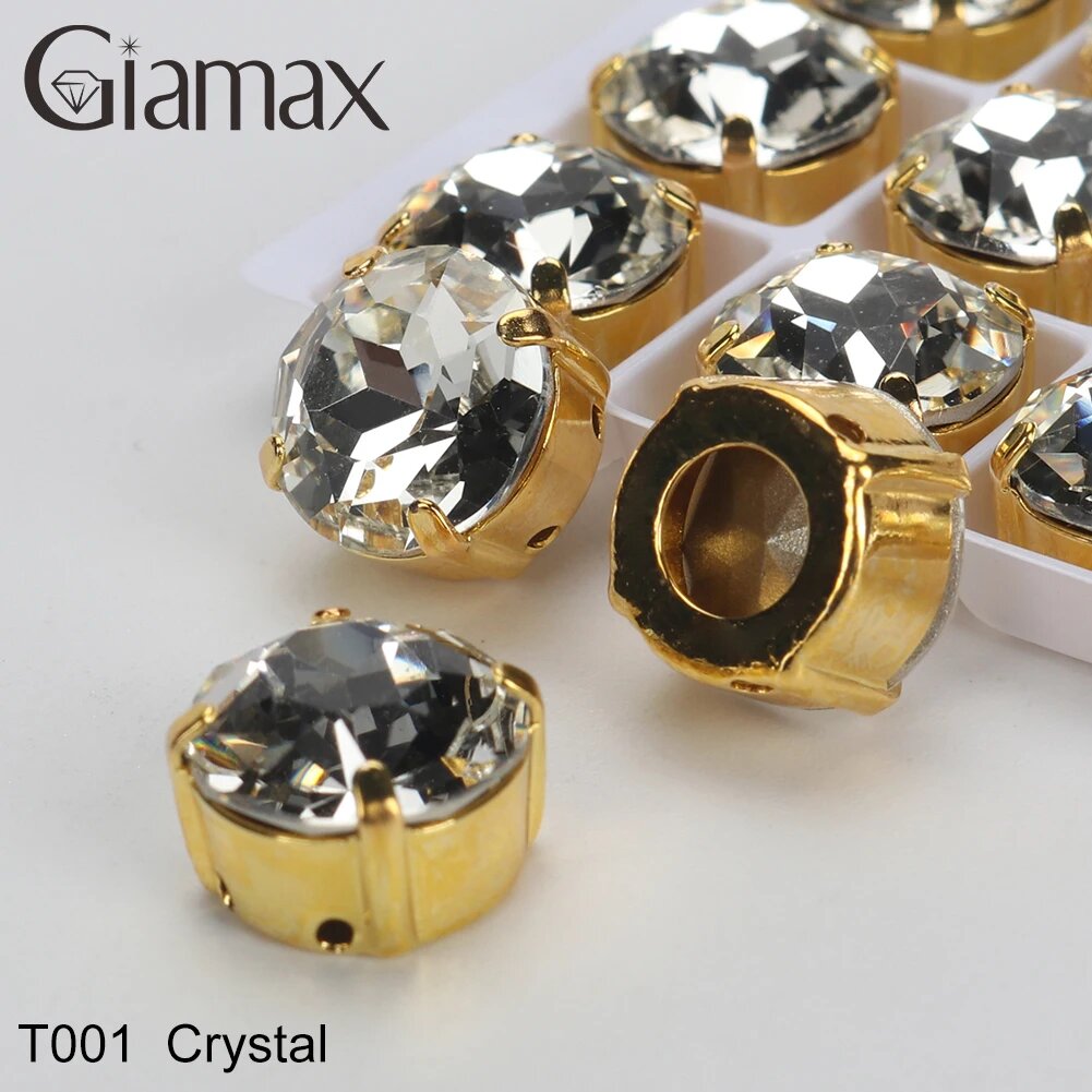 Камни для шитья Giamax Crystal 8 мм, 42 шт