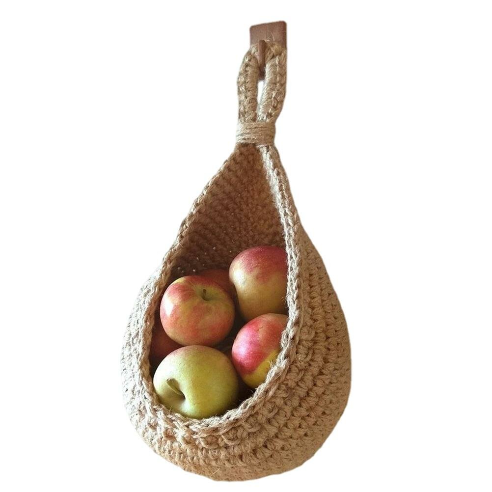 Странная настенная овощная корзина кухня для хранения фермерского дома корзина богемная ручная рука настенная гора фрукты вегетарианская корзина