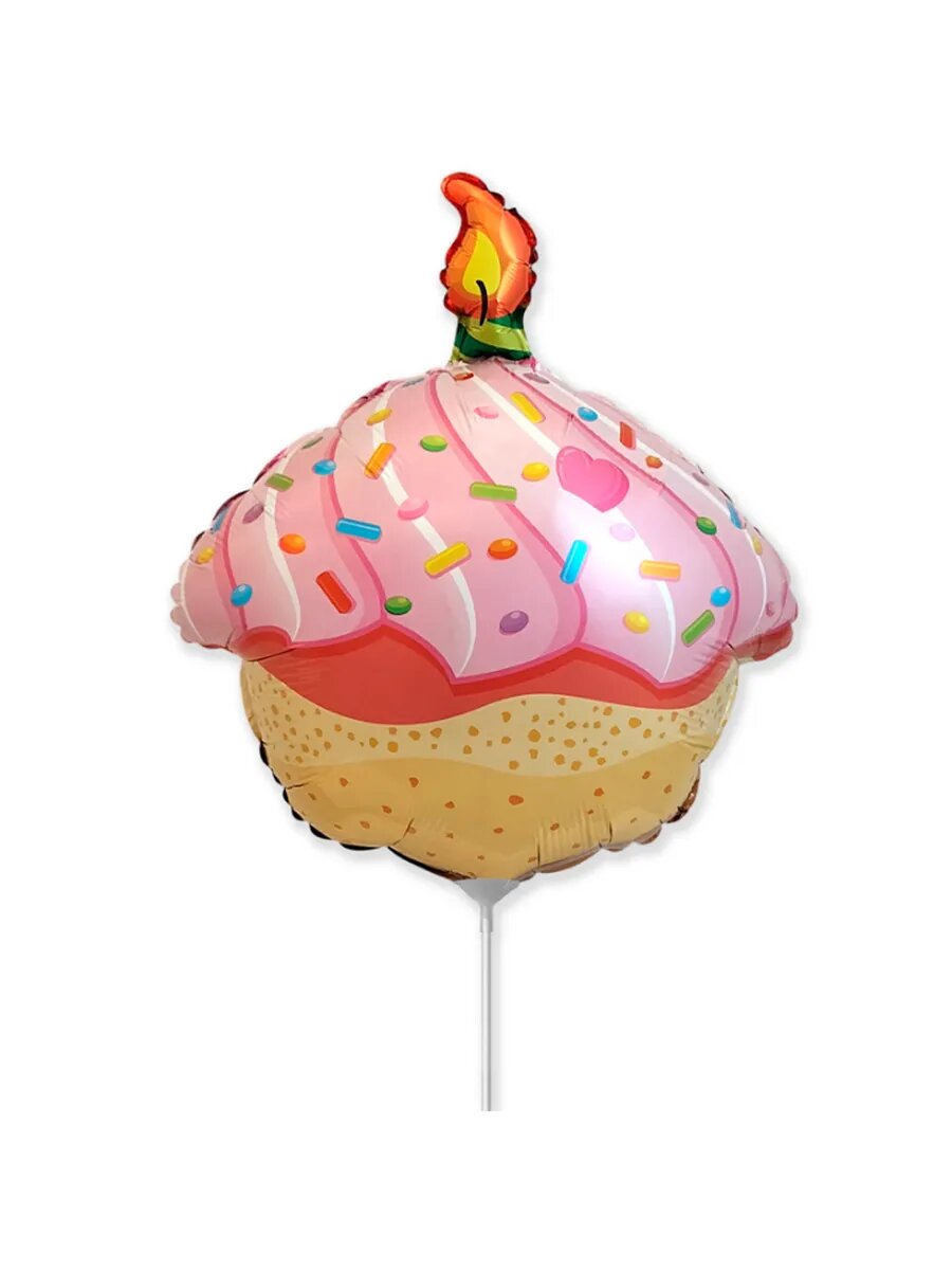 Капкейк мини, фольгированный шар, 28 см