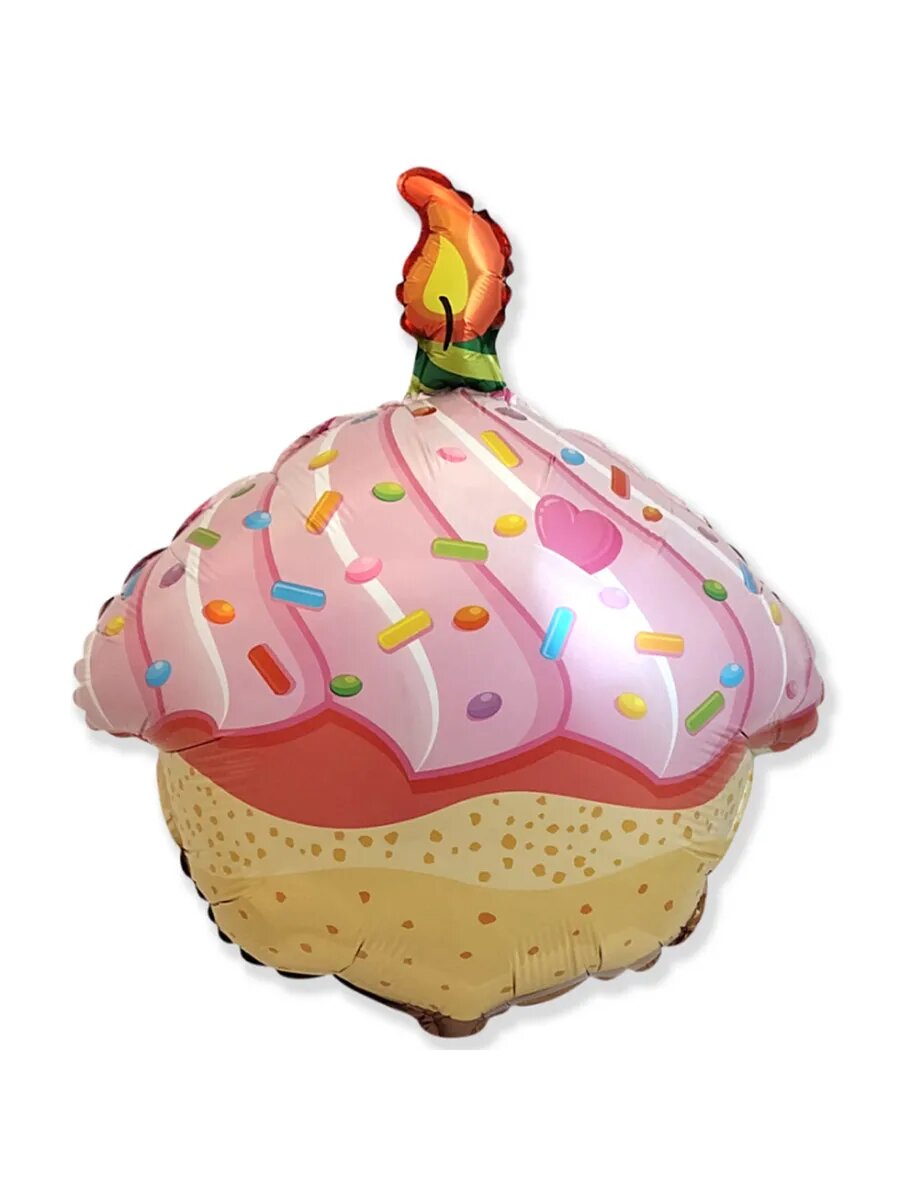 Капкейк, фольгированный шар, 58 см