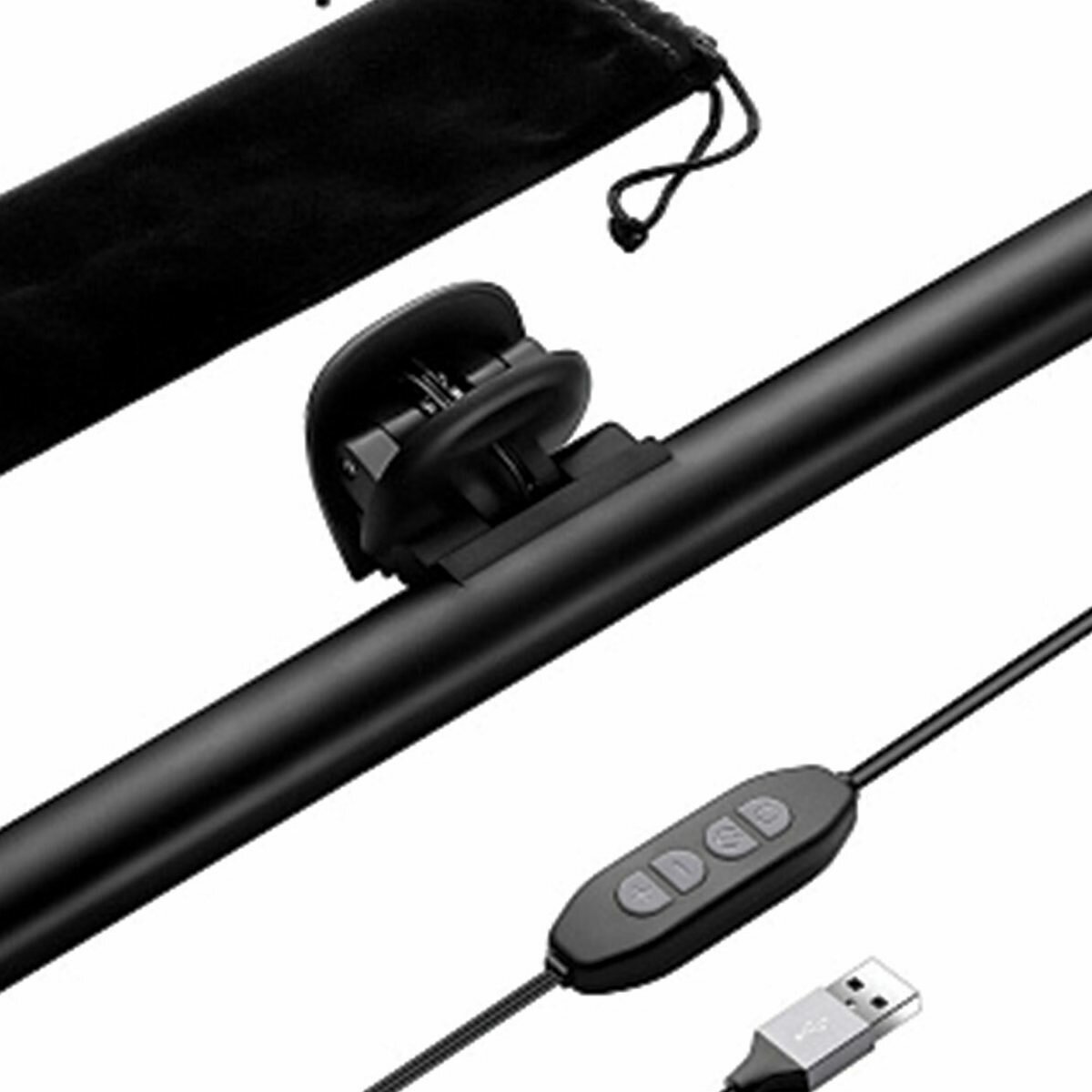 Светильник Трансвит "Гефест-мини" с креплением на монитор прищепке, LED, 5Вт, черный