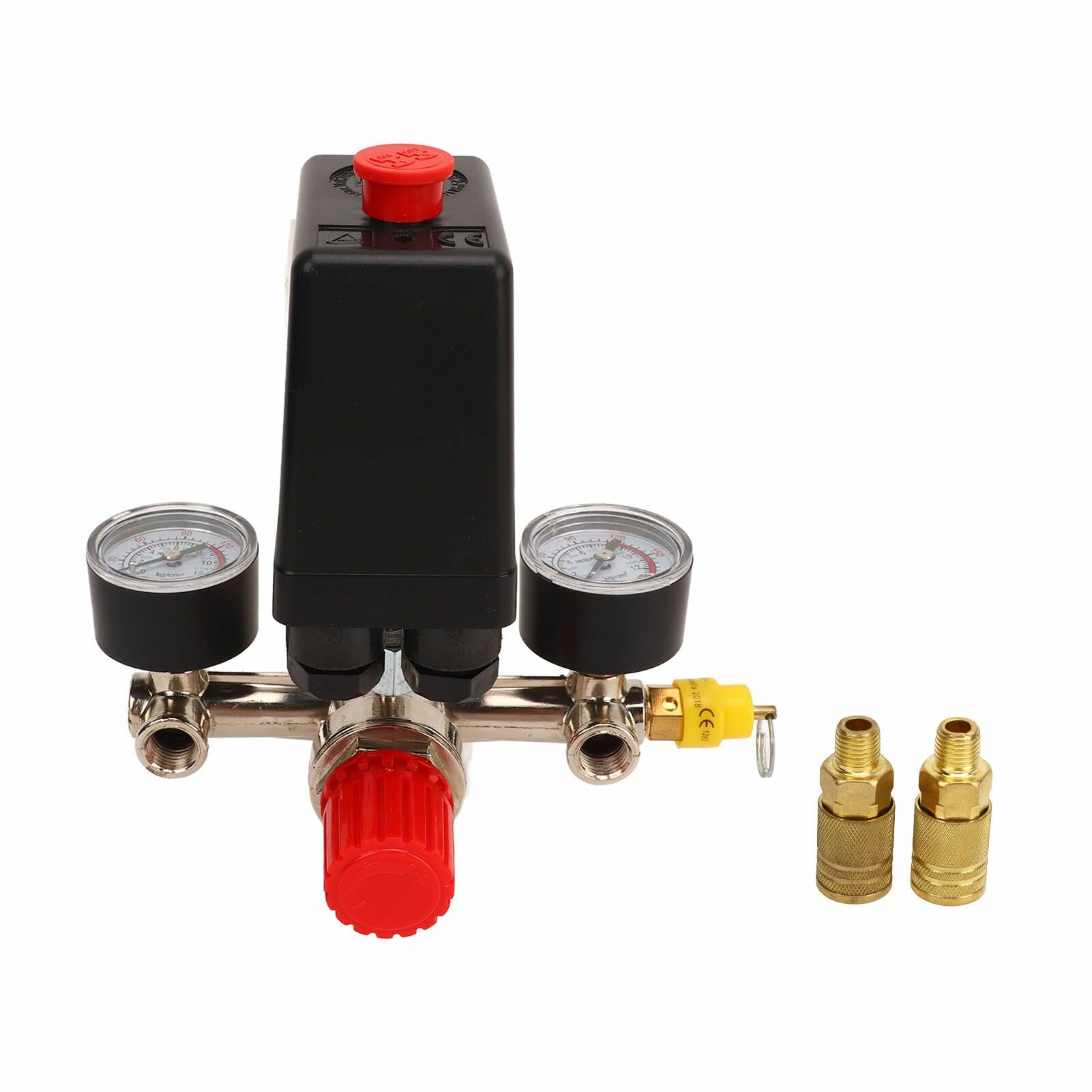Комплект клапана управления давлением для компрессора со стилем 3 в 1 и латунным портом