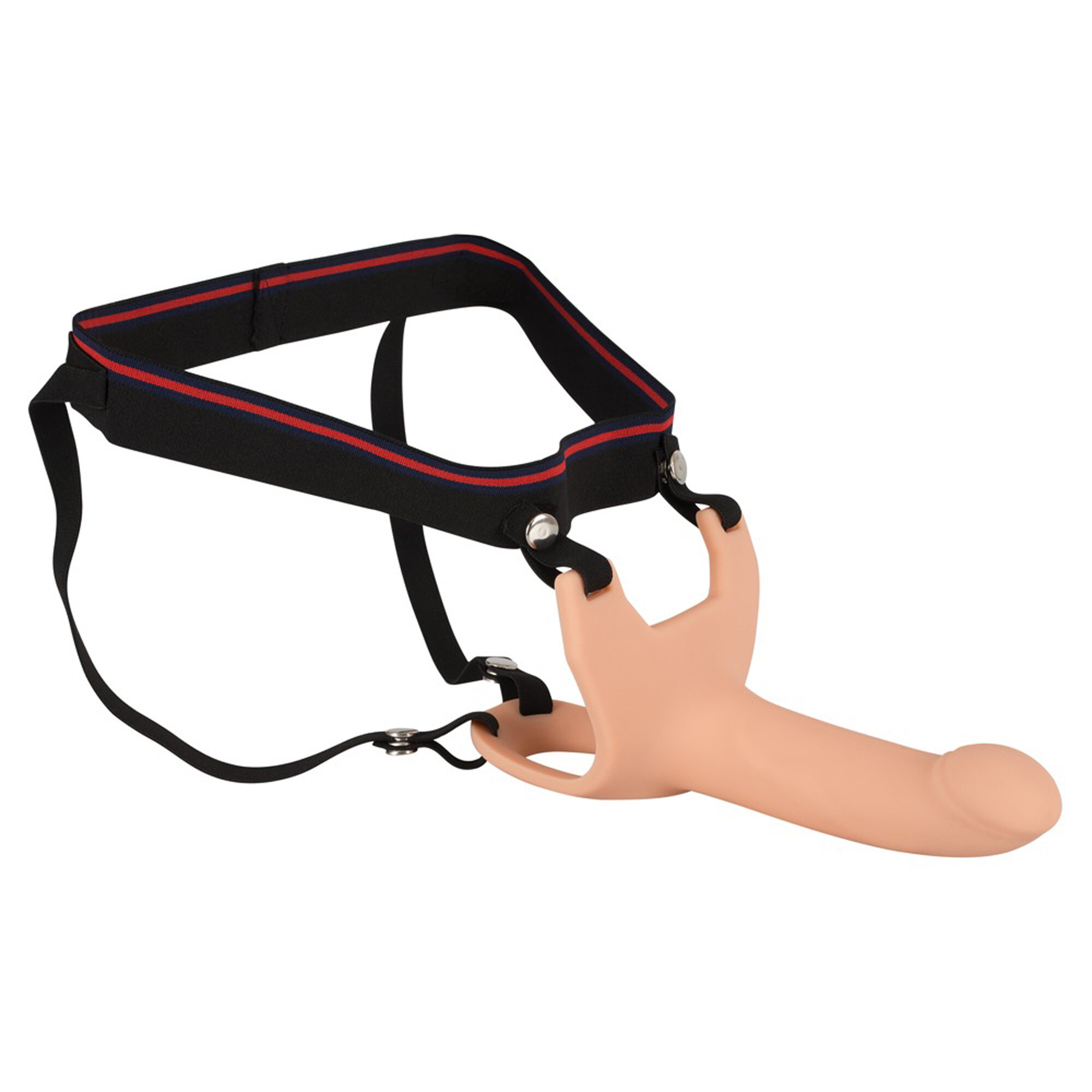 Силиконовый полый страпон на ремнях Strap-on by You2Toys Medium (16, Ø 4 см)