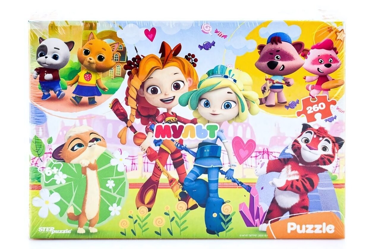 Пазл 260 элементов «Сказочный патруль и др. Мульт», картон, для развития внимания и моторики