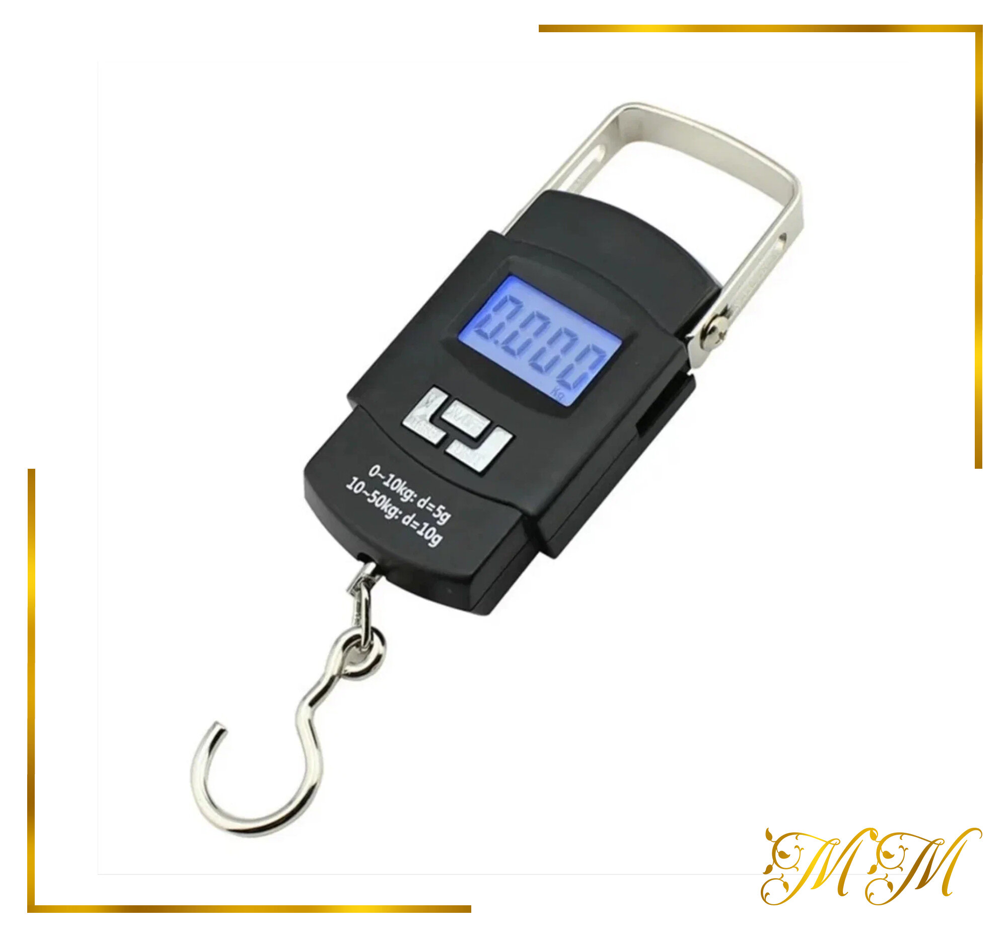 Электронный безмен WeiHeng WH-A08, черный