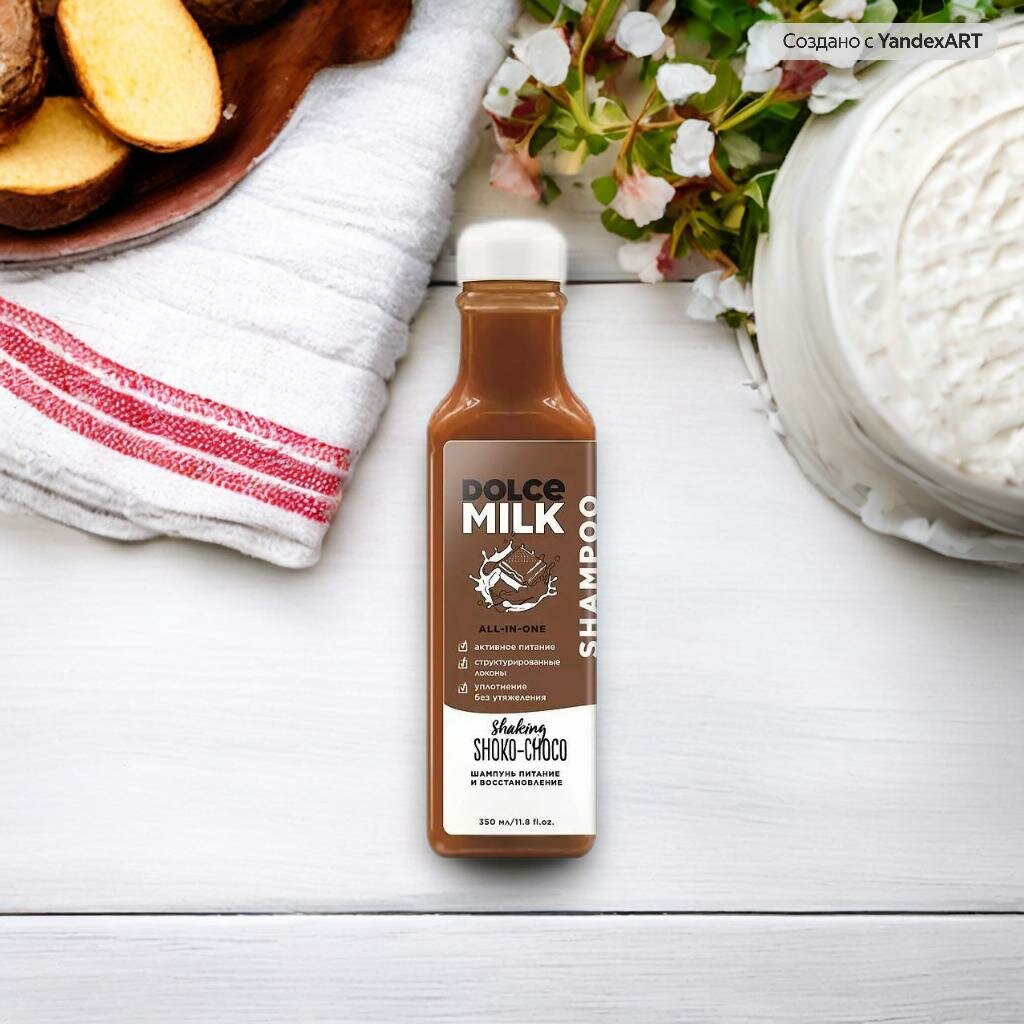 Шампунь Dolce Milk "Мулатка-Шоколадка", для всех типов волос, 350мл