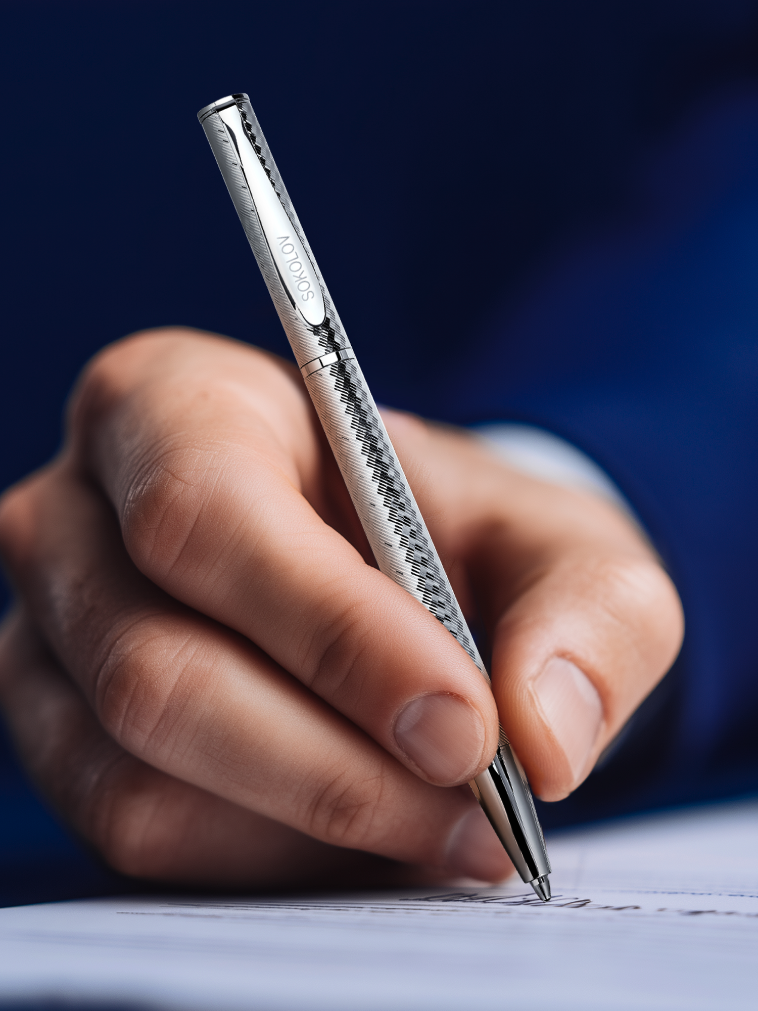 Серебряная ручка SOKOLOV 94250005