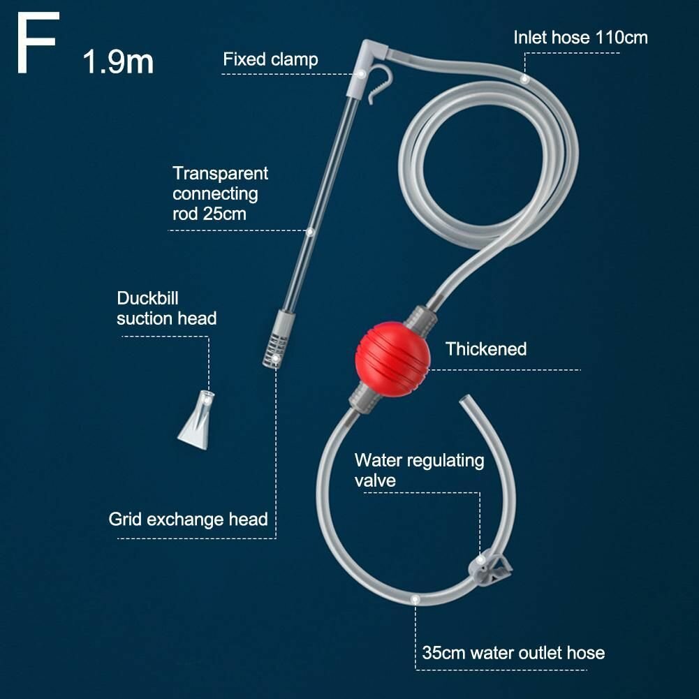 Сифон для аквариума, чистки грунта /мойки аквариумов/слива и перелива воды.
