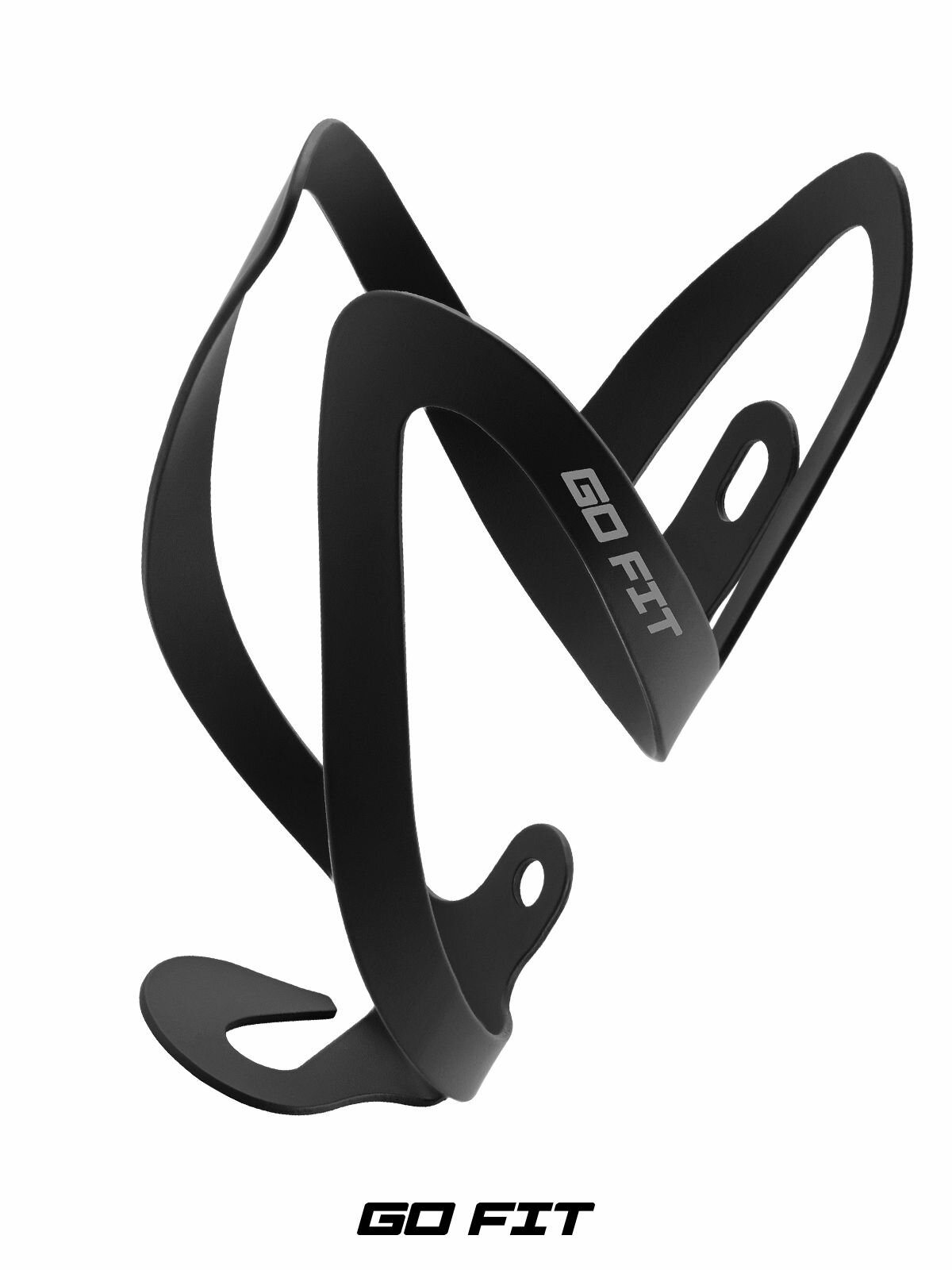 Держатель для бутылки GO FIT Active, флягодержатель универсальный, аксессуары для велосипеда, самоката, черный