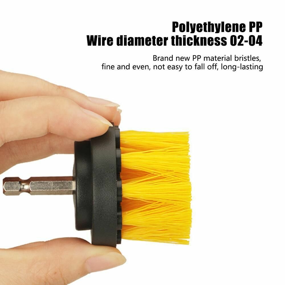 Набор насадок щеток на дрель и шуруповерт для химчистки, уборки и полировки 3в1