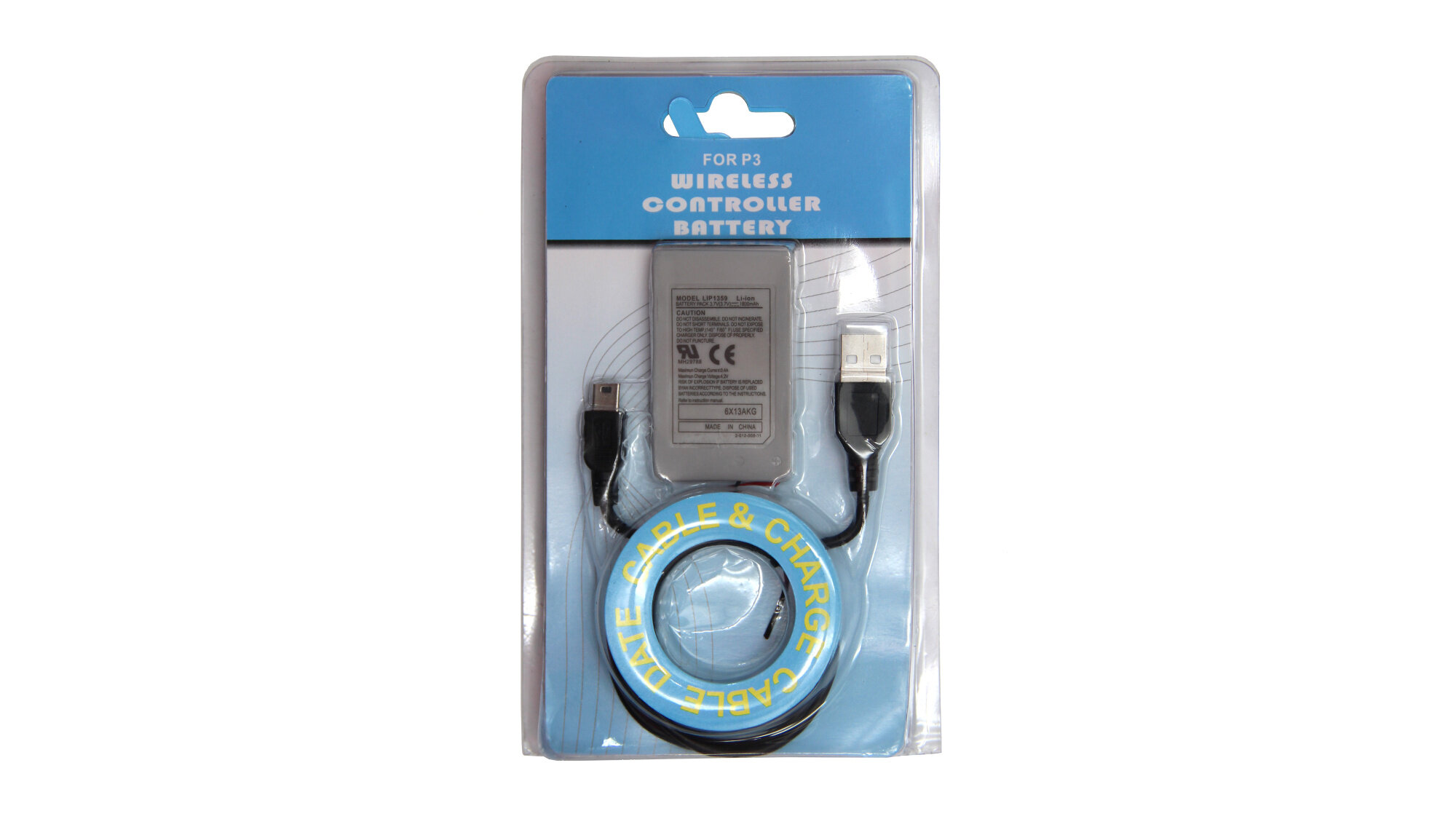 Аккумулятор для геймпада Sony, для PlayStation 3, ёмкость 1800мАч, серый