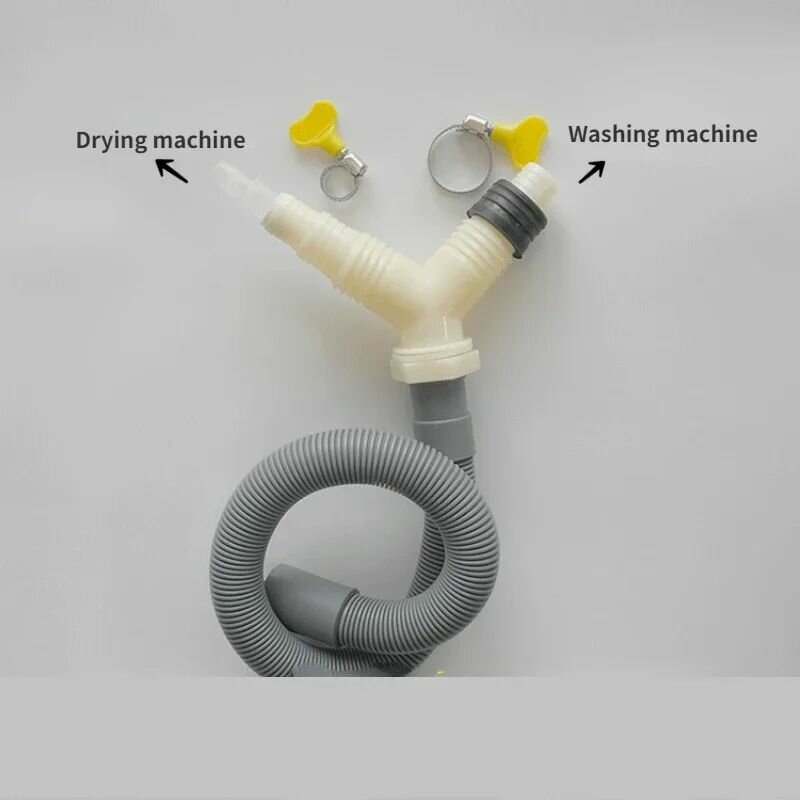 GEALFIS Сливной тройник адаптер для стиральной машины 50 см, антибактериальный с ионами серебра, бесшумный, для квартиры и дома, 1 шт