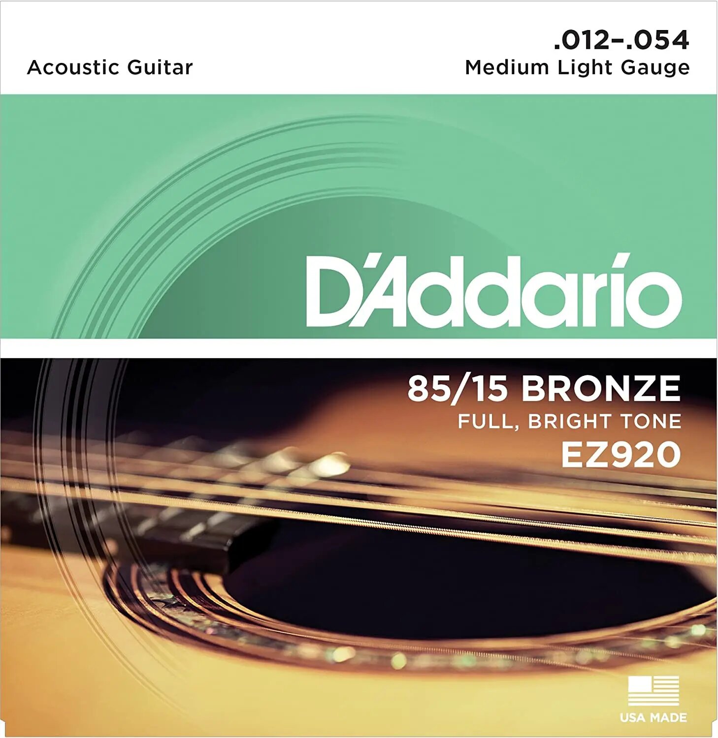 D`Addario Струны для акустической гитары D EZ920 12-54, бронза,