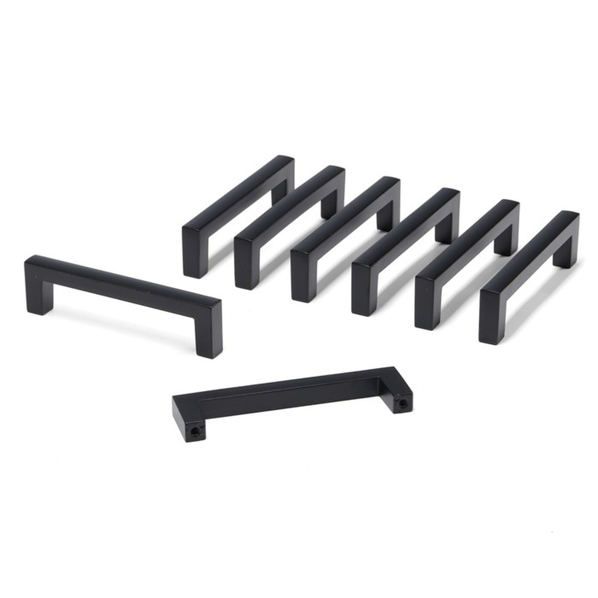 Ручка-скоба CAPPIO RSC026, межосевое расстояние 96 мм, цвет черный, 8 шт.