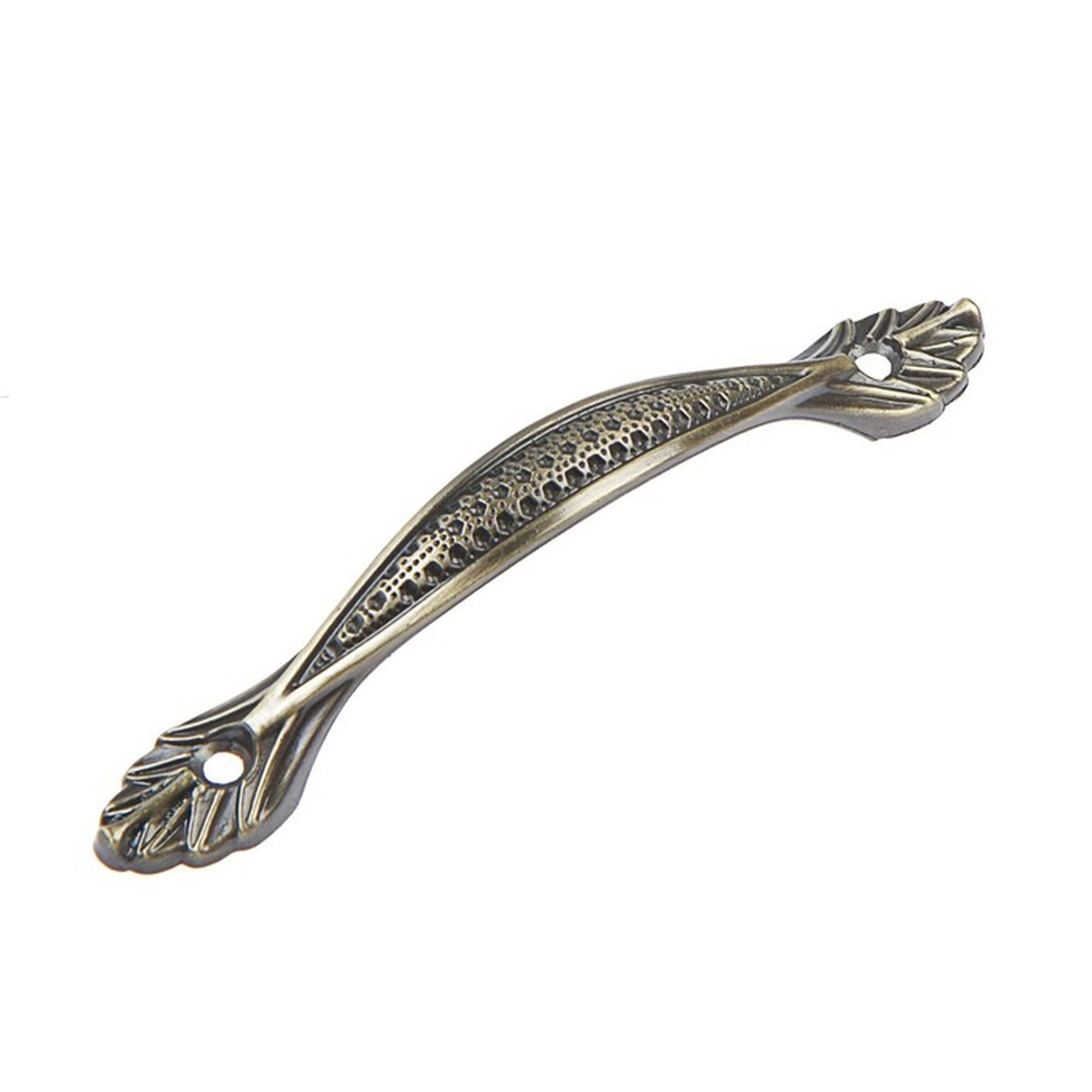 Ручка-скоба Тундра PC176, металл, винтовое крепление, 96мм, бронза