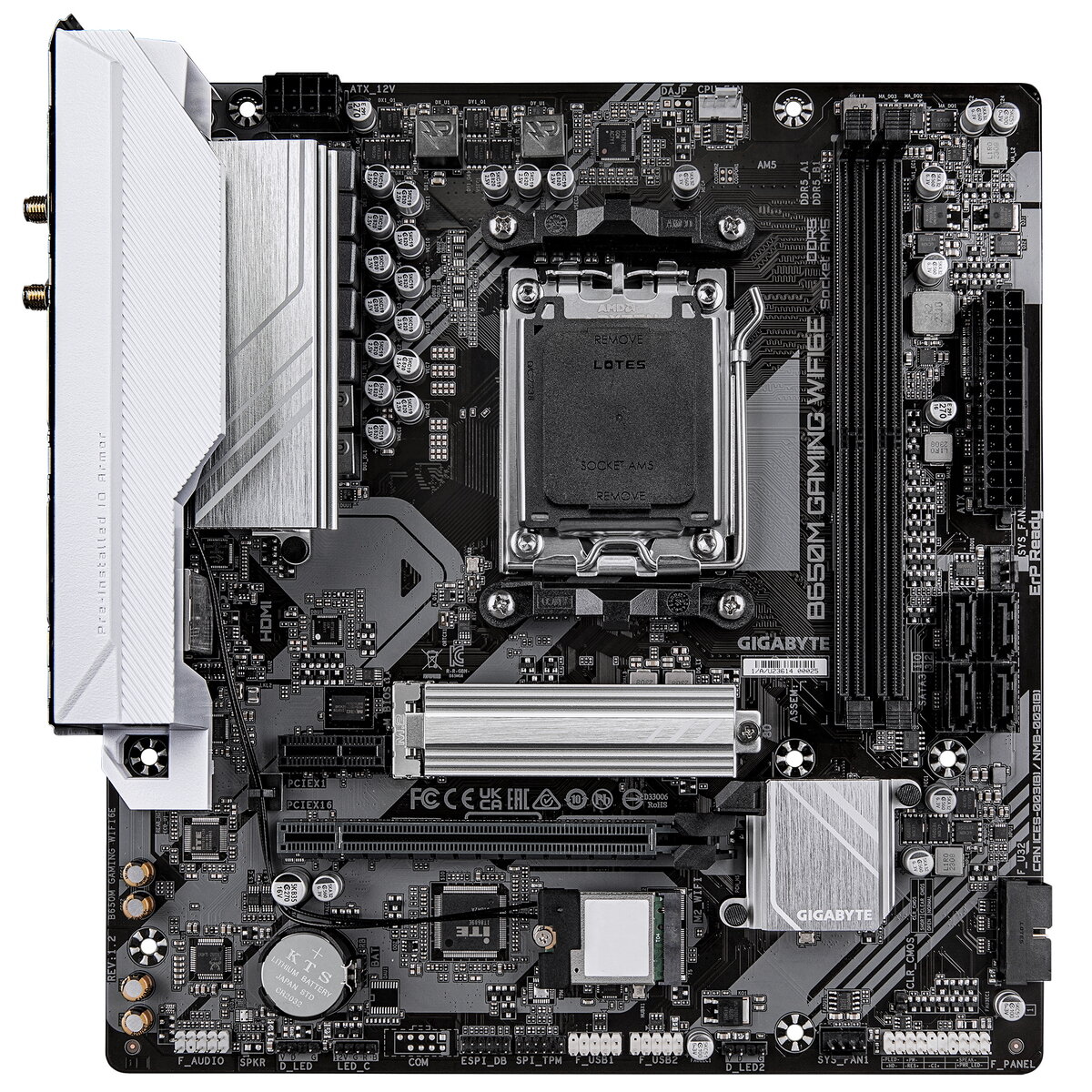 Материнская плата Gigabyte B650M GAMING WIFI6E, AM5, AMD B650, Micro-ATX