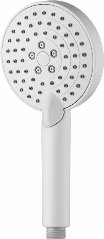 Душевая лейка Orange O-Shower S02HSW с экономией воды, 3 режима, лейка для душа, белая, матовая, круглая