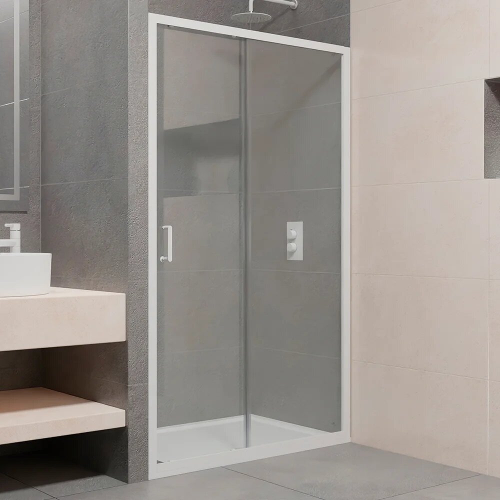 Душевая дверь в нишу RGW Passage PA-14W 41081415-15 стеклянная, раздвижная, 150 см, одностворчатая, немецкая