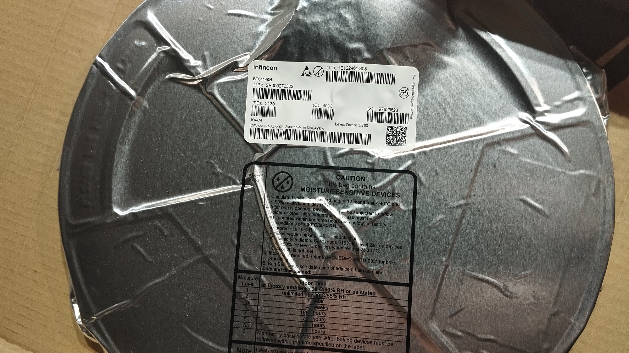 Микросхема BTS4140N Infineon, для управления нагрузками, 40В, до 140мА, самодиагностика, 1 шт.