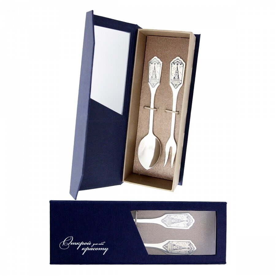 Серебряный набор Кремль