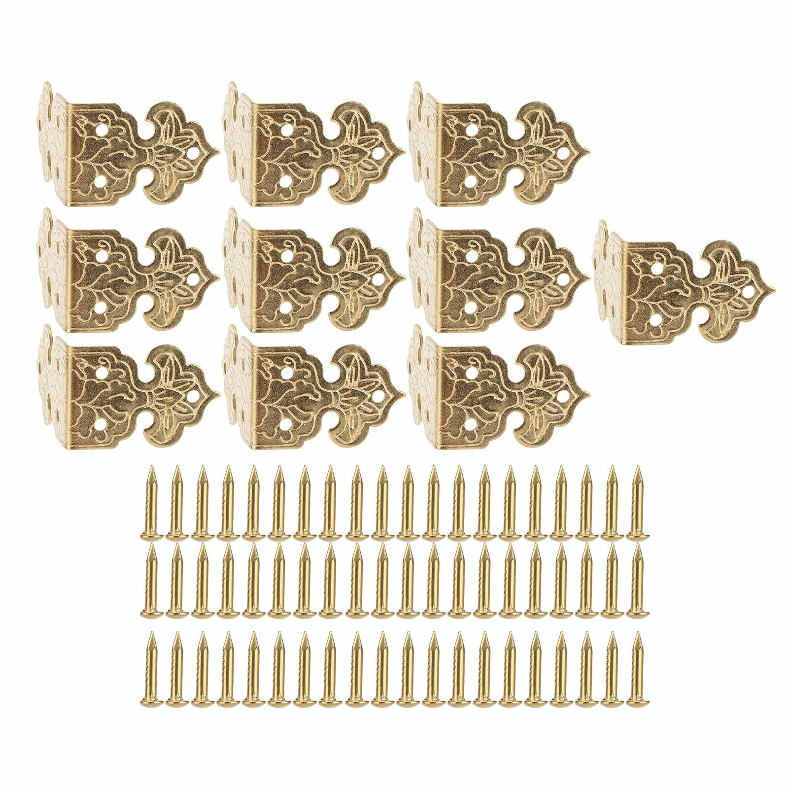 Защита углов стола из латуни, 10 шт, декоративный элемент для мебели и коробок