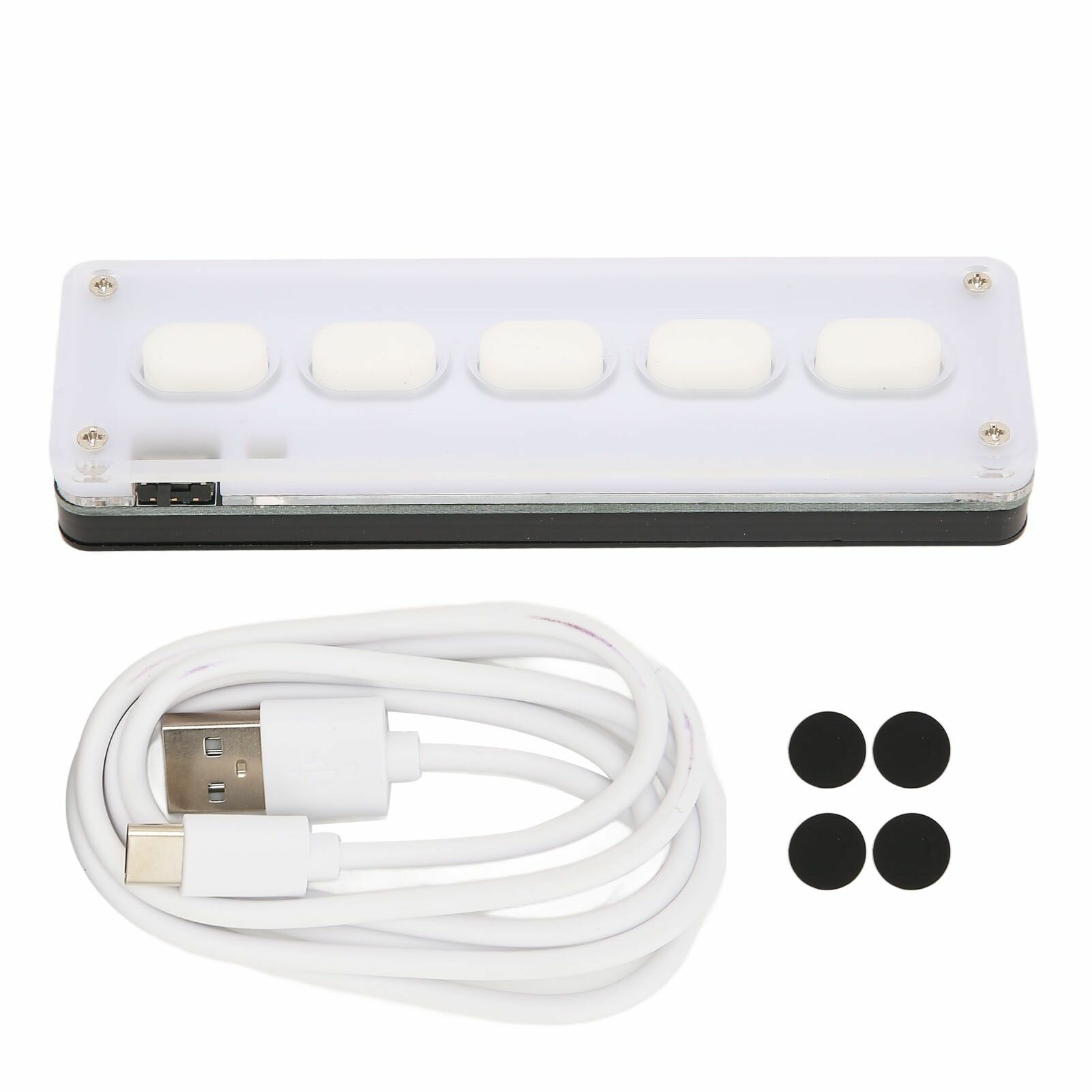 Программируемая мини-клавиатура 5 клавиш, белая